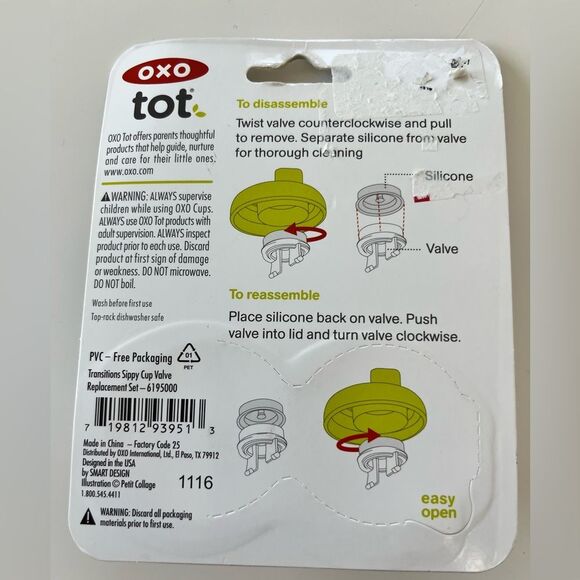 Oxo | Dining | Oxo Tot Transitions 2 Packs Sippy Cup Valve Replacement ...